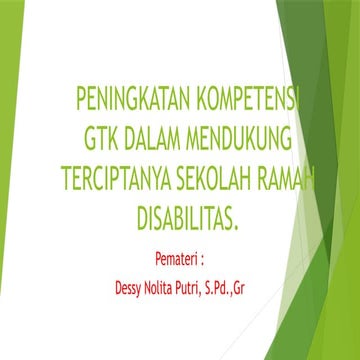Peningkatan kompetensi GTK dalam mendukung terciptanya sekolah ramah.pptx
