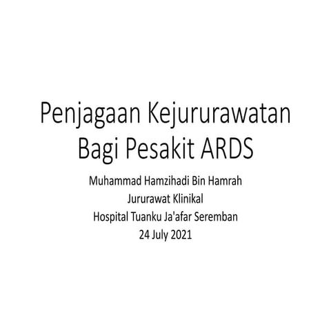 Penjagaan Kejururawatan Bagi Pesakit Posisi Prone (Covid-19 dan etc ...