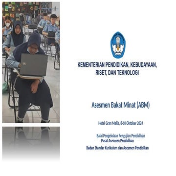 Penjelasan Asesmen Bakat Minat_Pusmendik 2024 | PPT