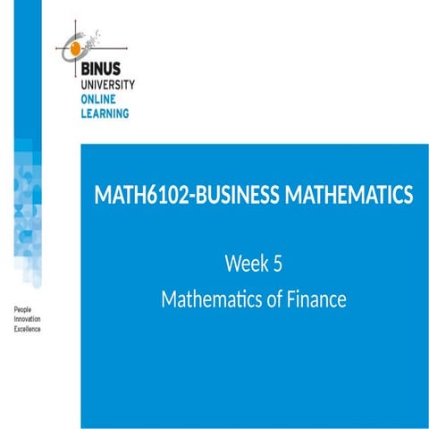 Chapter- 4: Mathematics for Finance.pptx