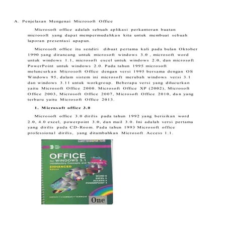Penjelasan tentang microsoft office dan cara menggunakannya | DOCX