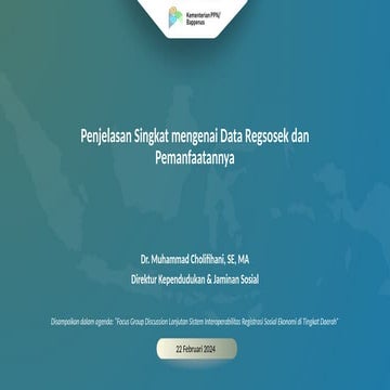 Penjelasan Singkat Mengenai Regsosek-v0.pptx