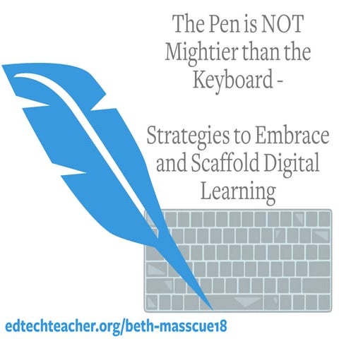 The Pen is NOT Mightier than the Keyboard - Strategies to Embrace and ...
