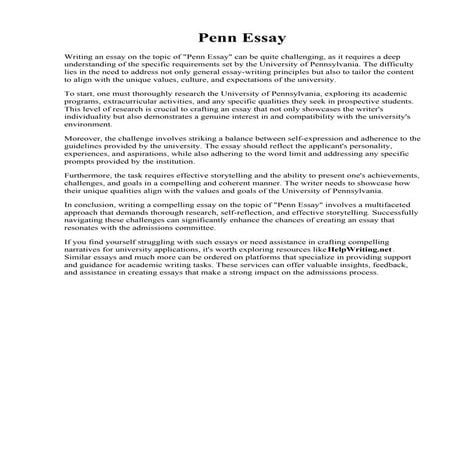 Penn Essay. 024 Why Penn Essay Group20illustrative20essay20dragged202 ...