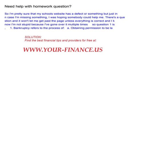 Need help with homework question? | PDF