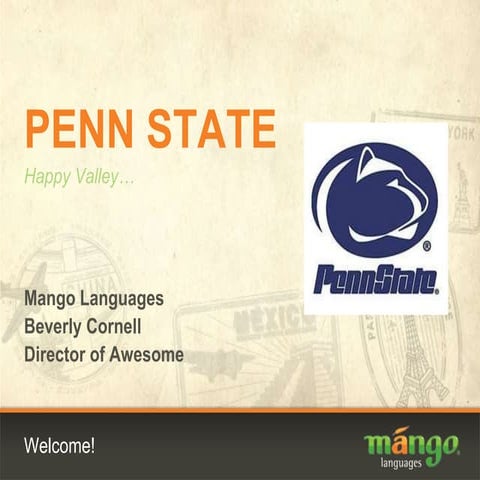 Mango Languages at Penn State | PPT