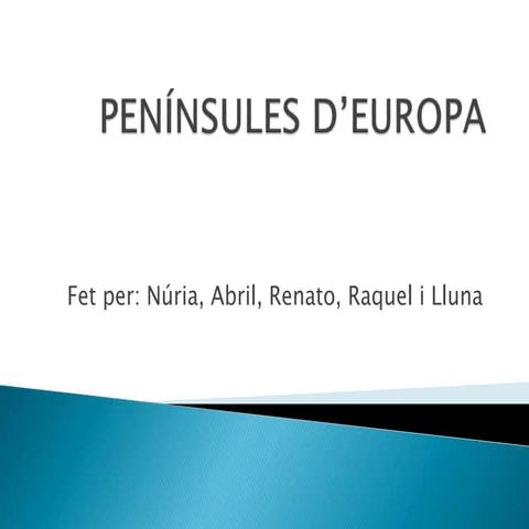 Penínsules d'europa | PPTX