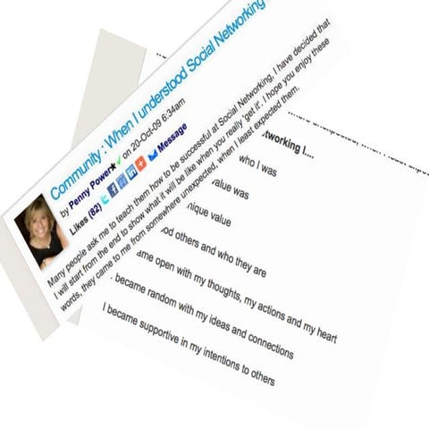 Penny Power's Social Networking Poem | PPTX