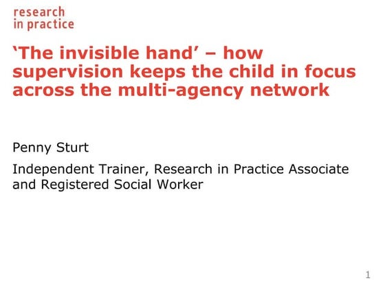 Using the Bells that Ring- systemic model of supervision on the ...