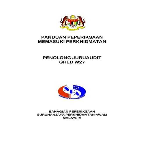 Penolong juruaudit w27_2013 | PDF