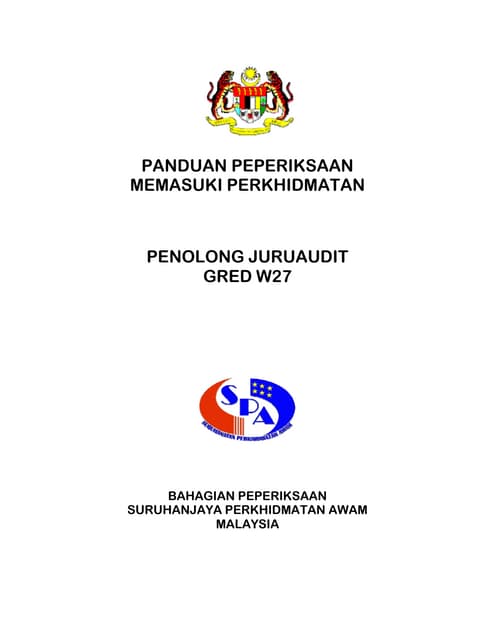 Sukatan Peperiksaan Bertulis Akauntan W41 | PPT