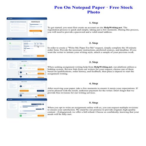 Pen On Notepad Paper Free Stock Photo. Online assignment writing ...