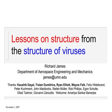 Penrose Lecture, November 2007 by R.D. James | PPT