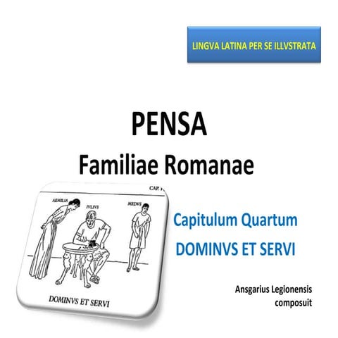 Pensa Familiae Romanae Capitulum Quartum | PPT