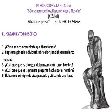 Pensamiento filosofico | PPTX