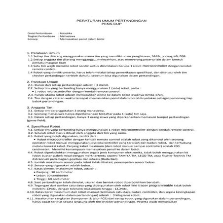 Pen sil cup rule(2) | DOC
