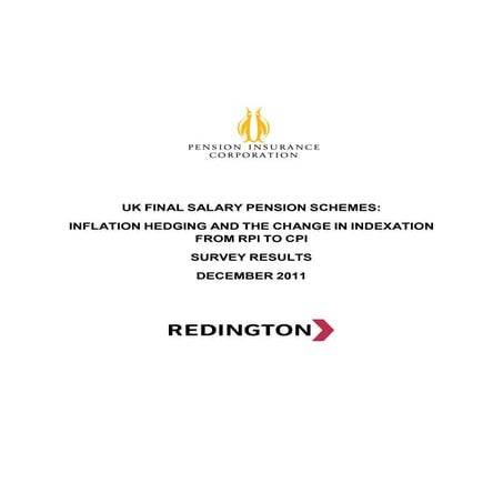 Inflation Hedging and the Change in Indexation from RPI to CPI - Survey ...