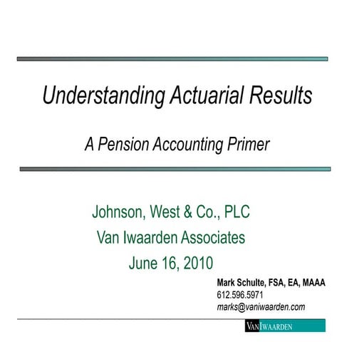 Pension accounting primer | PPT