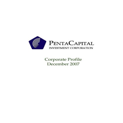 Pentacapitalprofile | PDF