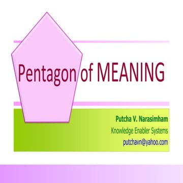 Pentagon of MEANING | PDF