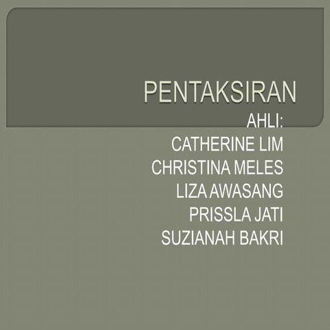 Pentaksiran3 | PPTX