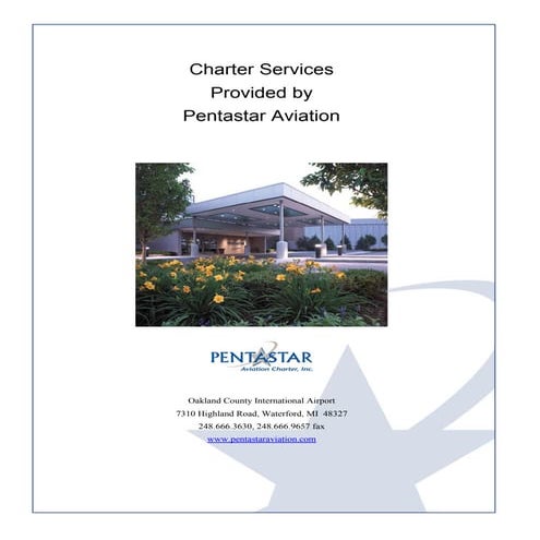 Pentastar Charter Brochure | PDF