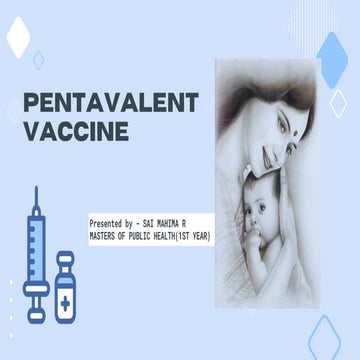 INTRODUCTION ON pentavalent vaccination. | PDF