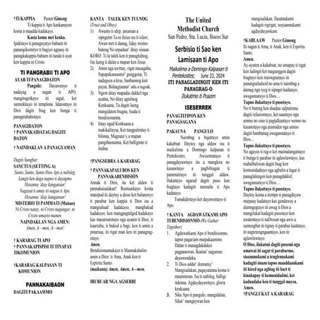 ILOCANO PRAYER Mamatiak, Amami, Ave Maria, Gloria | PPTX