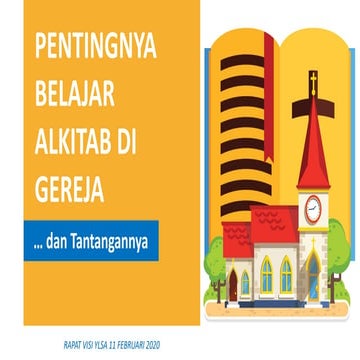 Pentingnya Belajar Alkitab di Gereja dan Tantangannya | PDF