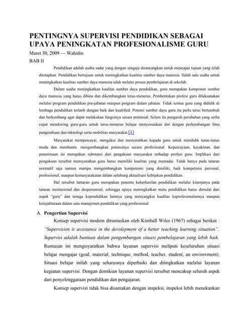 Contoh makalah-supervisi-pendidikan | DOC