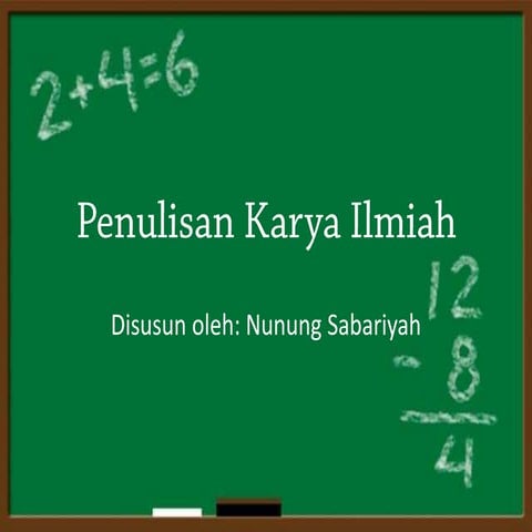 Karya Ilmiah Manajemen Universitas Terbuka | PPTX