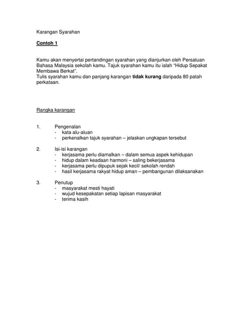 Skrip pidato 'memartabatkan bahasa melayu' | DOCX