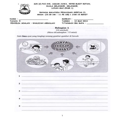 Penulisan thn 5 | DOCX