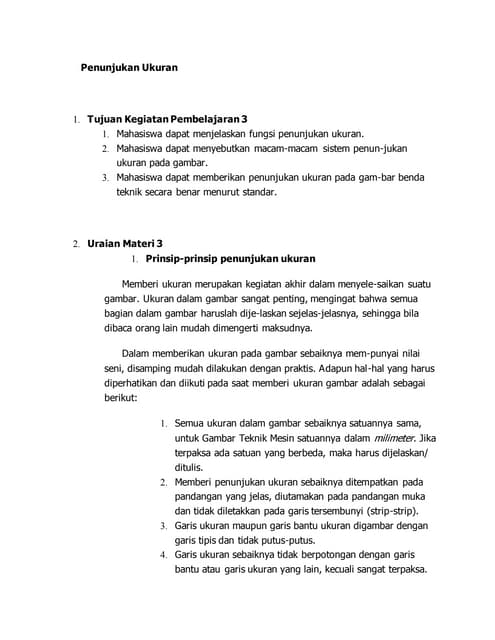 garis dan kegunaannya pada gambar teknik | PPTX