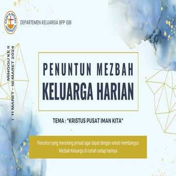 Penuntun Mezbah Keluarga-109 bahan sharing | PDF