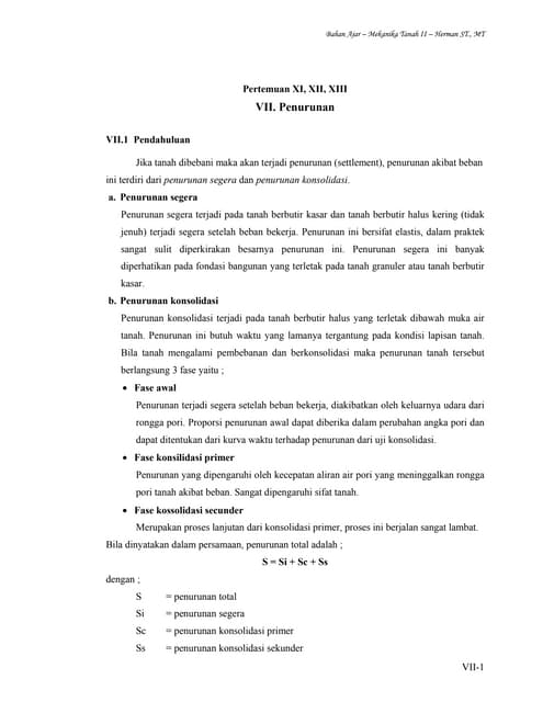 Penurunan pondasi | PDF