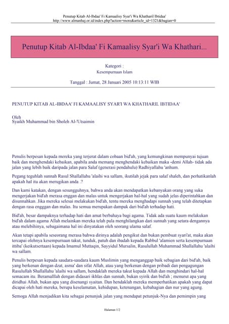 Pembukaan maulid | PDF