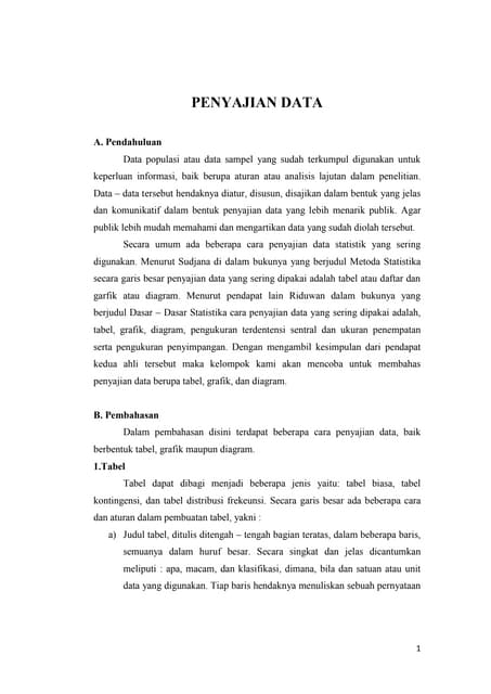 Penyajian Data ppt | PPTX
