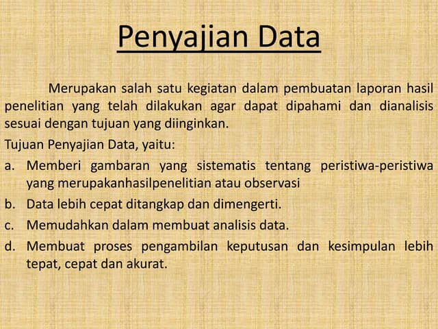 Penyajian Data ppt | PPTX
