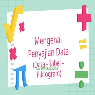 Penyajian Data (Daftar - Tabel - Piktogram).pptx