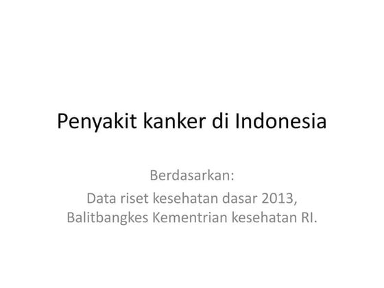 Tipe tipe kanker | PDF