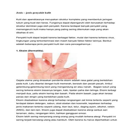 Penyakit kulit | DOCX