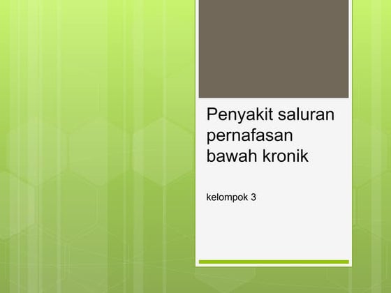 MATERI PENYAKIT PARU OBSTRUKSI KRONIK (PPOK) | DOCX