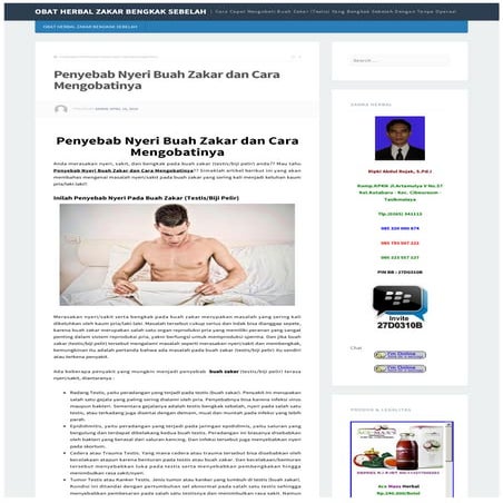Penyebab Nyeri Buah Zakar dan Cara Mengobatinya | OBAT HERBAL ZAKAR ...