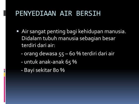 Penyediaan Air bersih | PPT