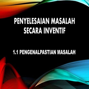 Penyelesaian masalah secara inventif | PPTX