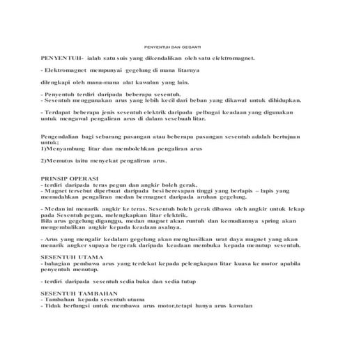 Penyentuh dan geganti | DOCX