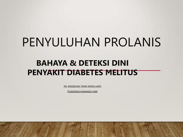 Materi pengenalan program prolanis | PPTX