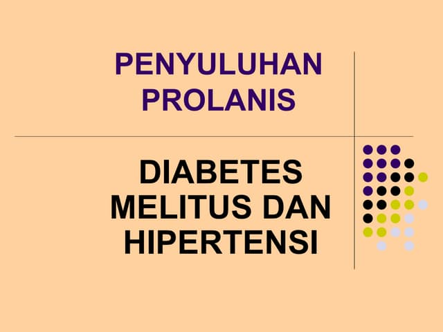 Materi pengenalan program prolanis | PPTX