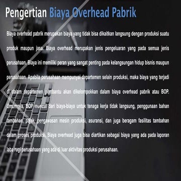 Penyusunan Anggaran Overhead Pabrik Dan Biaya Produksi.pptx